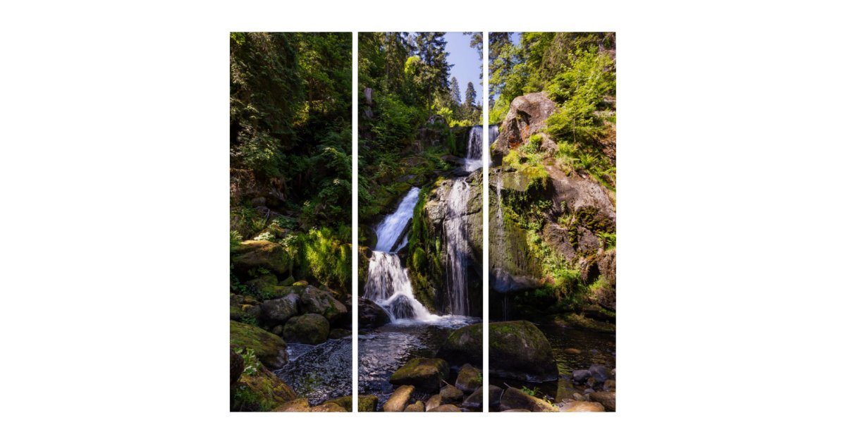 Waterfalls | Triberger Wasserfälle, Germany Triptych | Zazzle