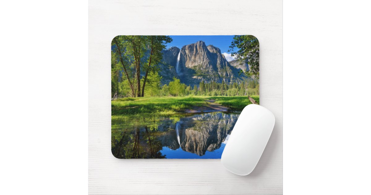 Waterfalls | Yosemite Falls, California Mouse Pad | Zazzle