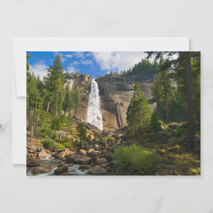 Waterfalls | Yosemite National Park Thank You Card | Zazzle