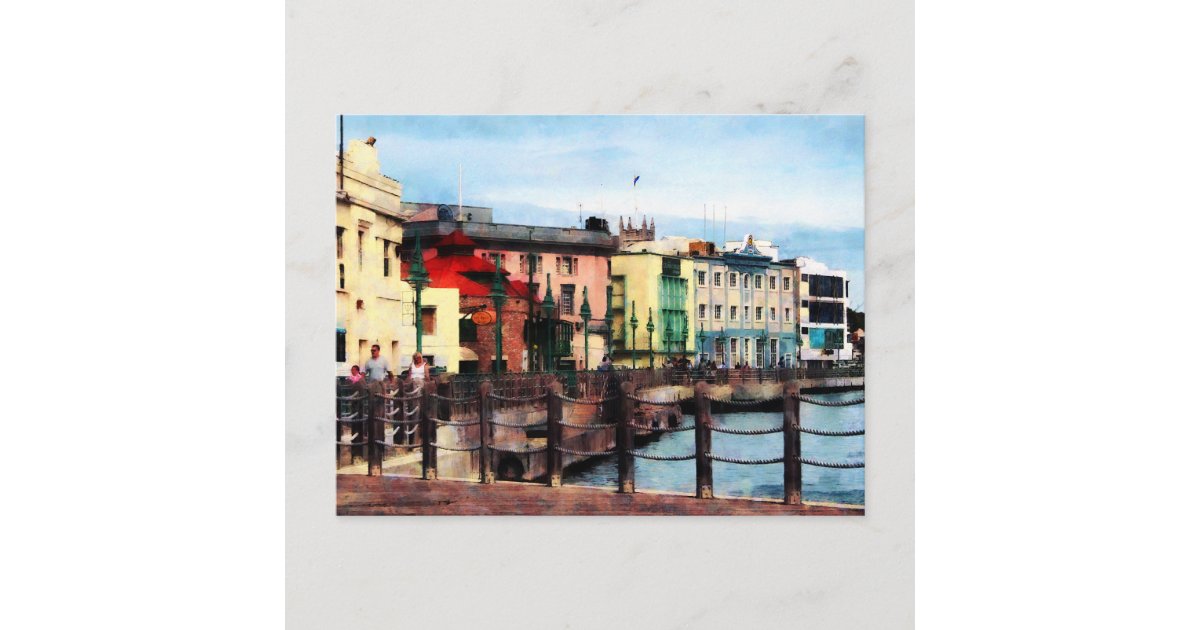Waterfront Bridgetown Barbados Postcard | Zazzle