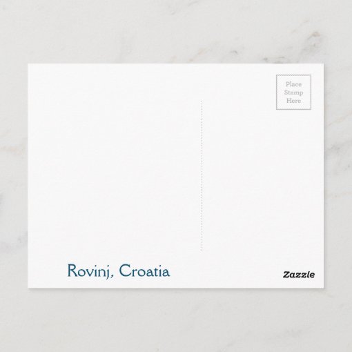 Waterfront of Rovinj, Croatia Postcard | Zazzle