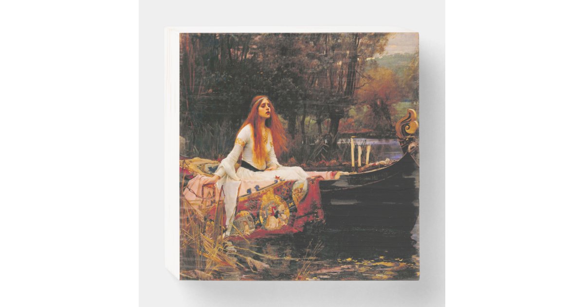 Waterhouse Lady of Shalott Wooden Box Sign | Zazzle