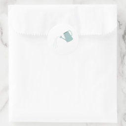 Watering Can Classic Round Sticker | Zazzle