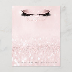 Watermark Eyes Lashes Makeup Girly Name Monogram Flyer | Zazzle
