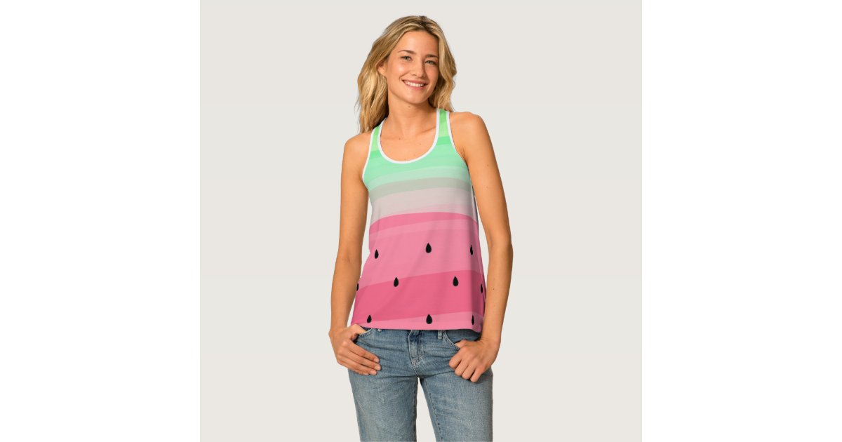 Watermelon All-Over Tank Top | Zazzle