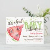 Watermelon Baby Shower invitation, Girl Invitation | Zazzle