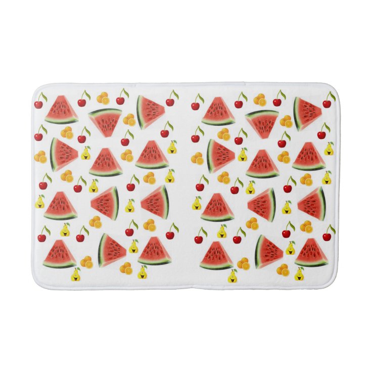 Watermelon Bathroom Bathmat | Zazzle