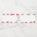 Watermelon Birthday Water Bottle Label | Zazzle