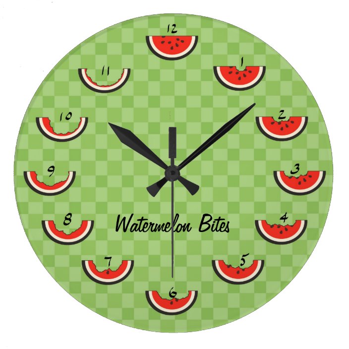 Watermelon Bites Clock | Zazzle.com