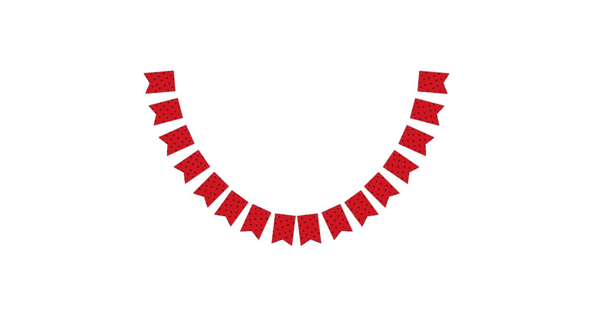 Watermelon Bunting Flags | Zazzle