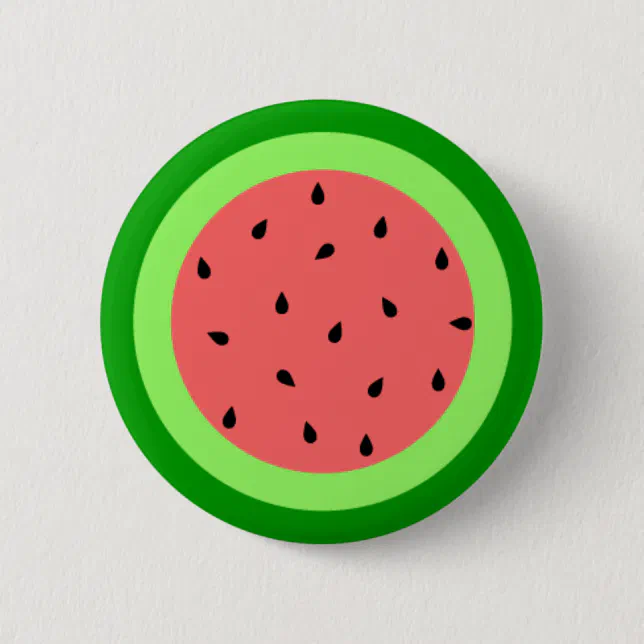 Watermelon Button | Zazzle