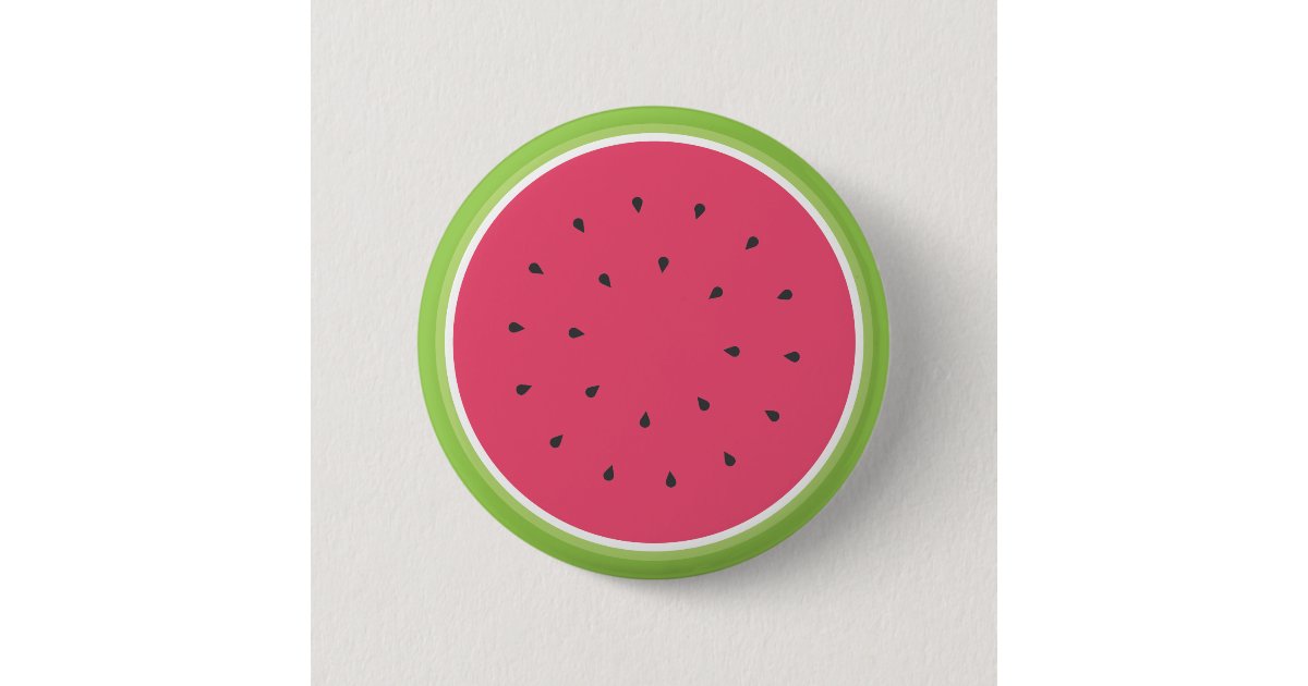 Watermelon Button | Zazzle