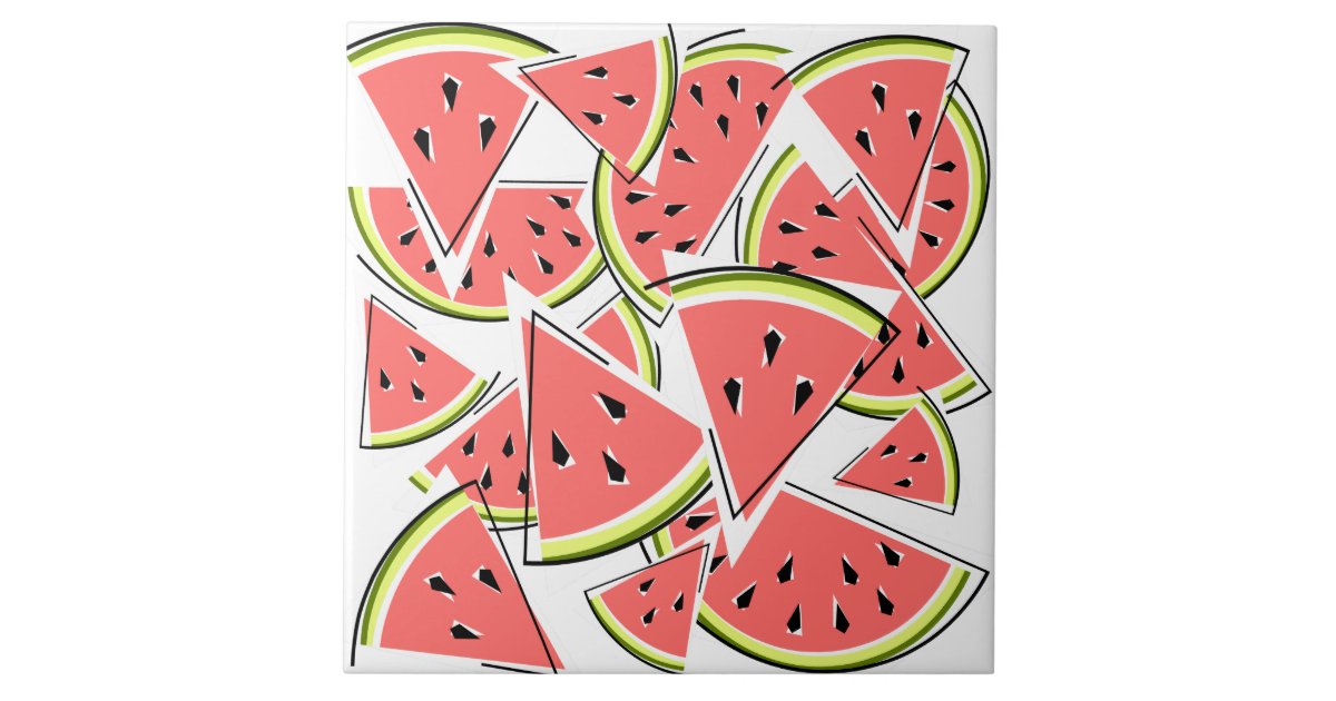 Watermelon Ceramic Tile | Zazzle