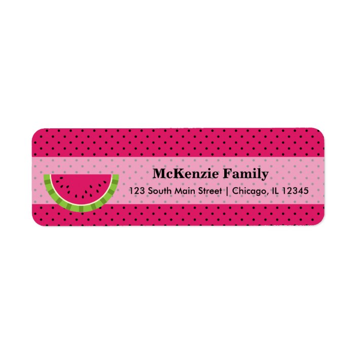 Watermelon color label | Zazzle.com