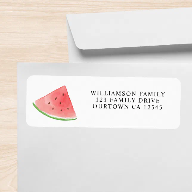 Watermelon Family Reunion Return Address Label | Zazzle