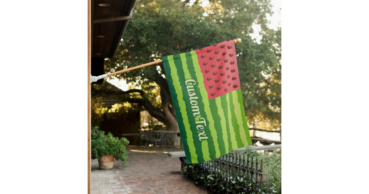 Watermelon Flag | Zazzle