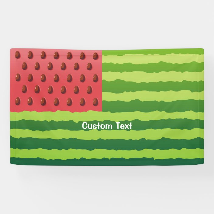 Watermelon Flag Banner | Zazzle.com