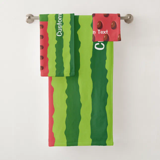 Watermelon Flag Bath Towel Set | Zazzle