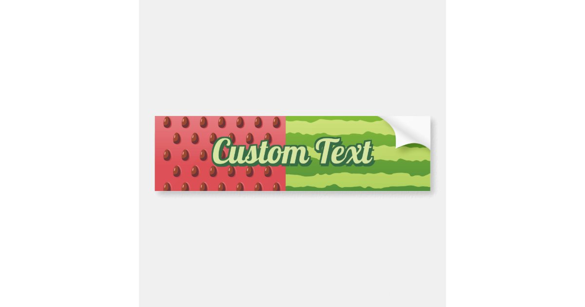 Watermelon Flag Bumper Sticker | Zazzle