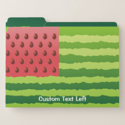 Watermelon Flag File Folder | Zazzle