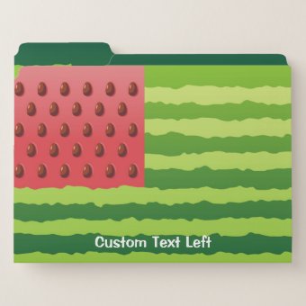 Watermelon Flag File Folder | Zazzle
