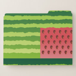 Watermelon Flag File Folder | Zazzle