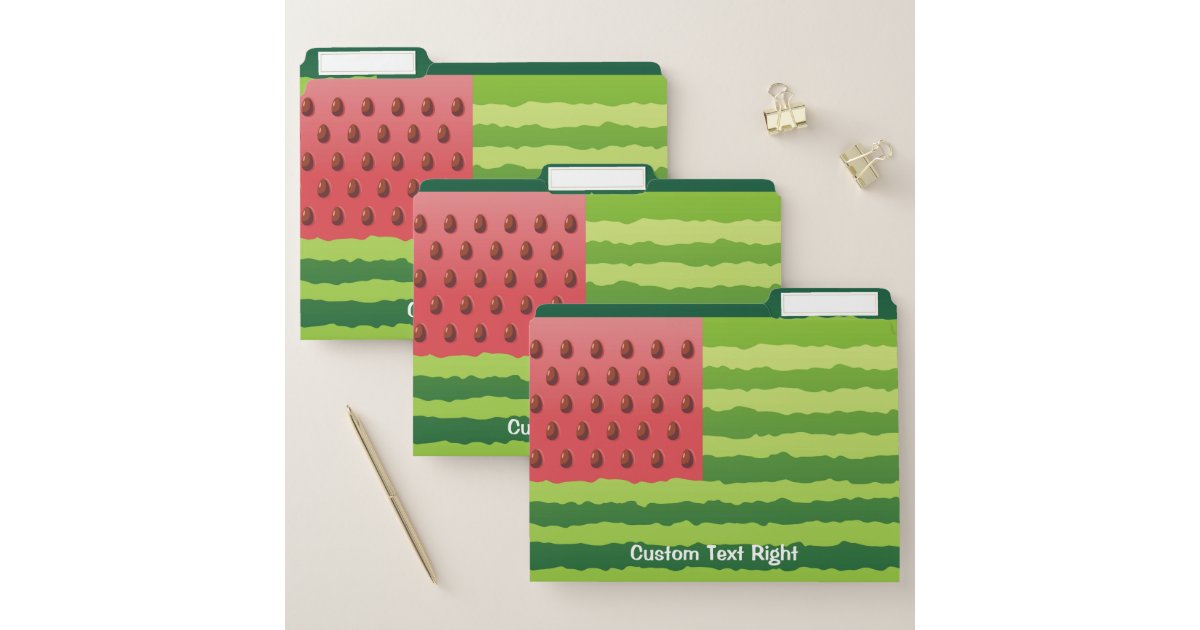 Watermelon Flag File Folder | Zazzle