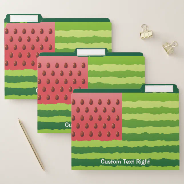 Watermelon Flag File Folder | Zazzle