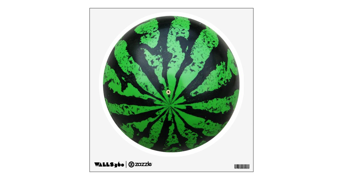 Watermelon Football / Soccer Ball Wall Sticker | Zazzle