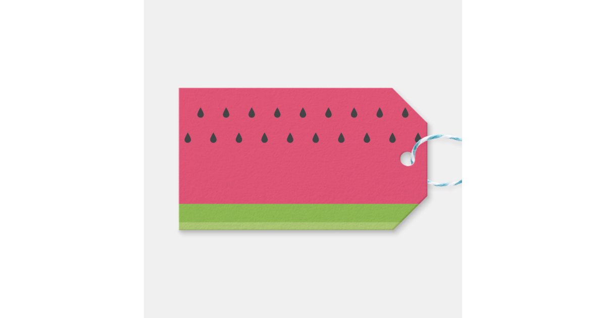 Watermelon Gift Tag | Zazzle