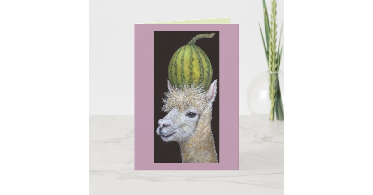watermelon harvester card | Zazzle