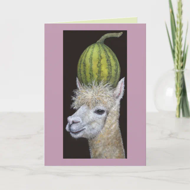 watermelon harvester card | Zazzle