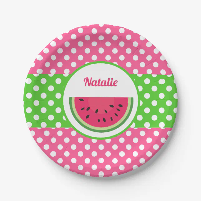 Watermelon paper plates | Zazzle