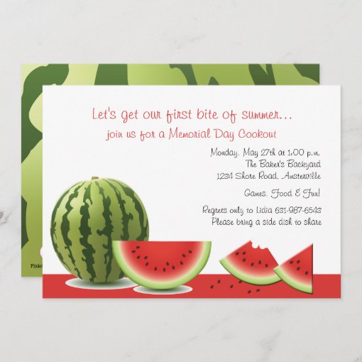 Watermelon Party Invitation | Zazzle