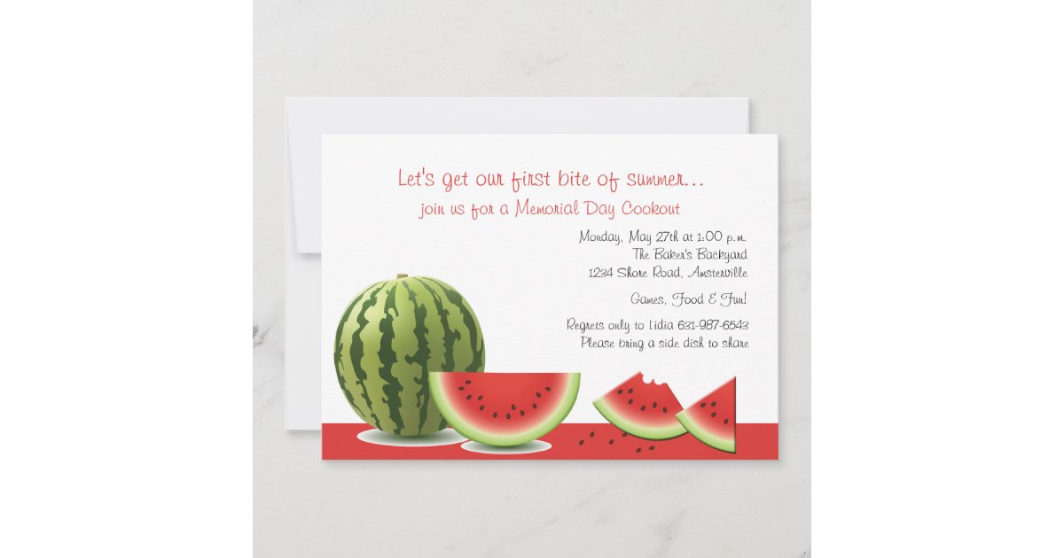 Watermelon Party Invitation | Zazzle