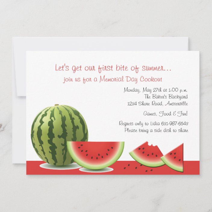 Watermelon Party Invitation | Zazzle.com