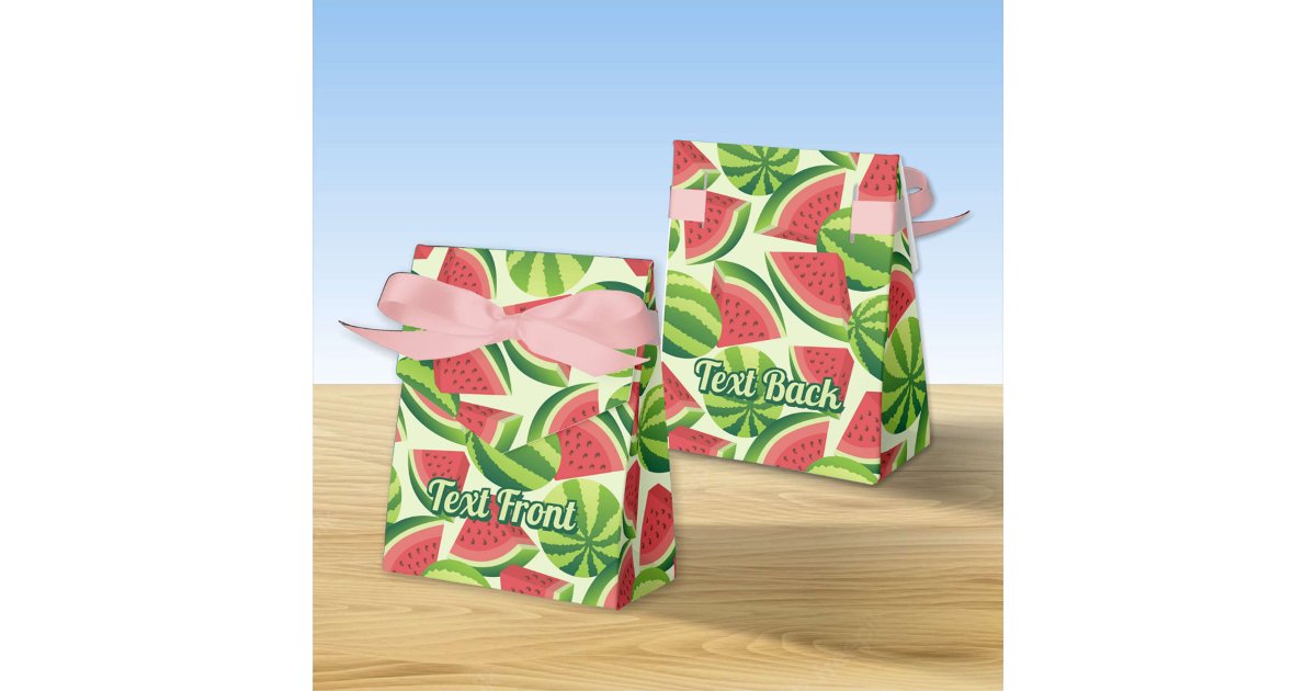 Watermelon Patern Favor Box | Zazzle