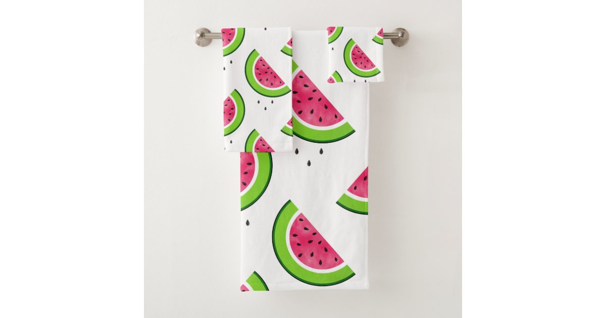 Watermelon Pattern 2 Bath Towel Set | Zazzle