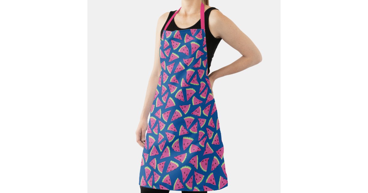 Watermelon pattern apron | Zazzle