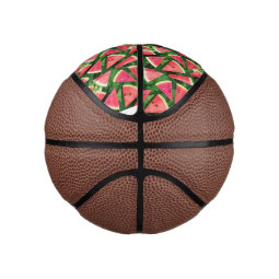Watermelon Pattern Creation Mini Basketball | Zazzle