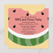 Watermelon Picnic Invite Invitations | Zazzle