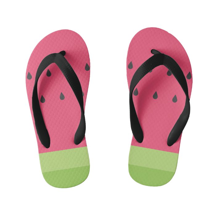 Watermelon SIice Kid's Flip Flops | Zazzle.com