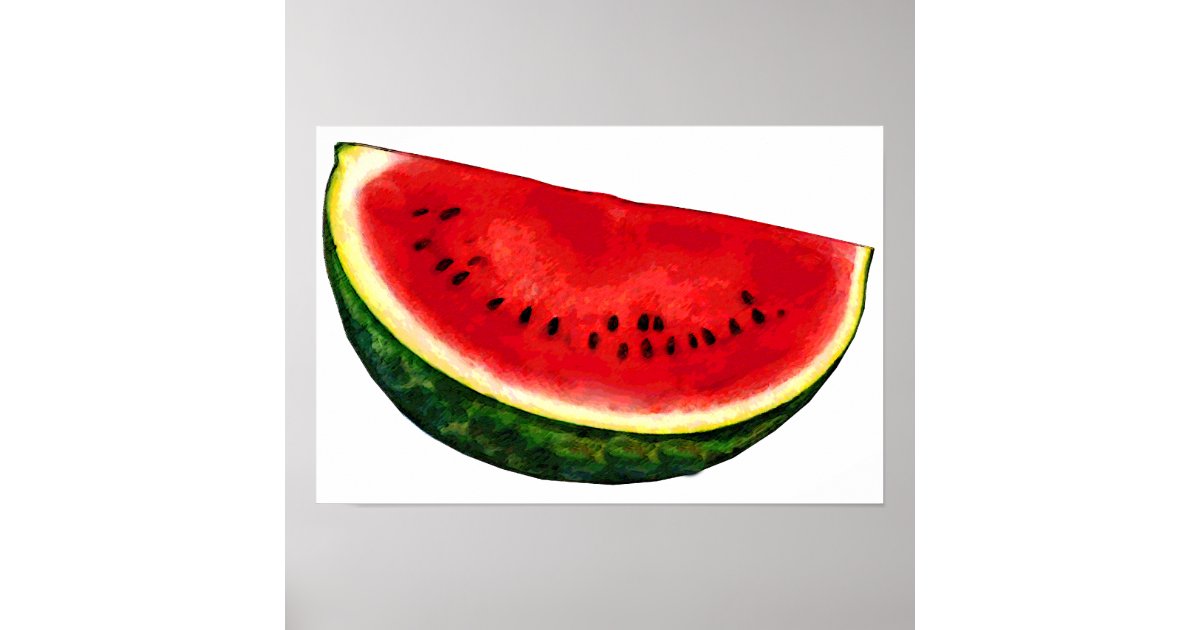 Watermelon Slice Poster | Zazzle
