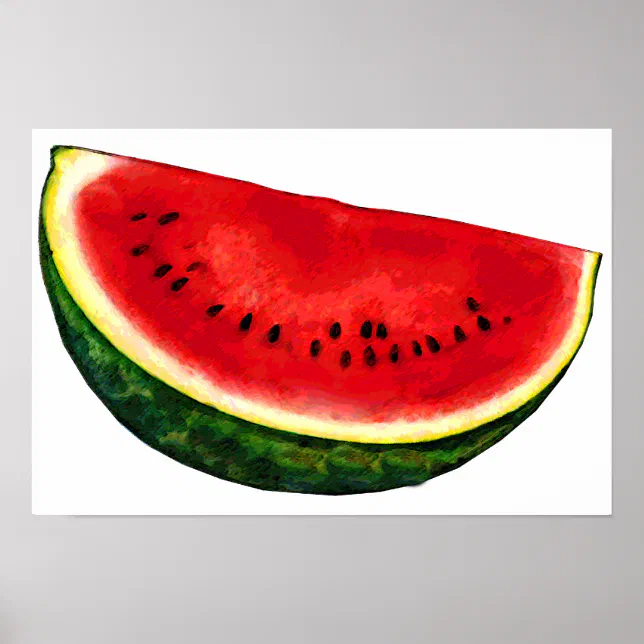 Watermelon Slice Poster | Zazzle