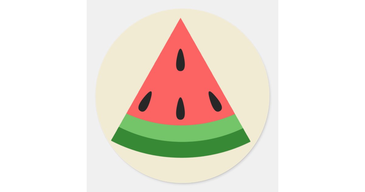 Watermelon Slice Sticker | Zazzle