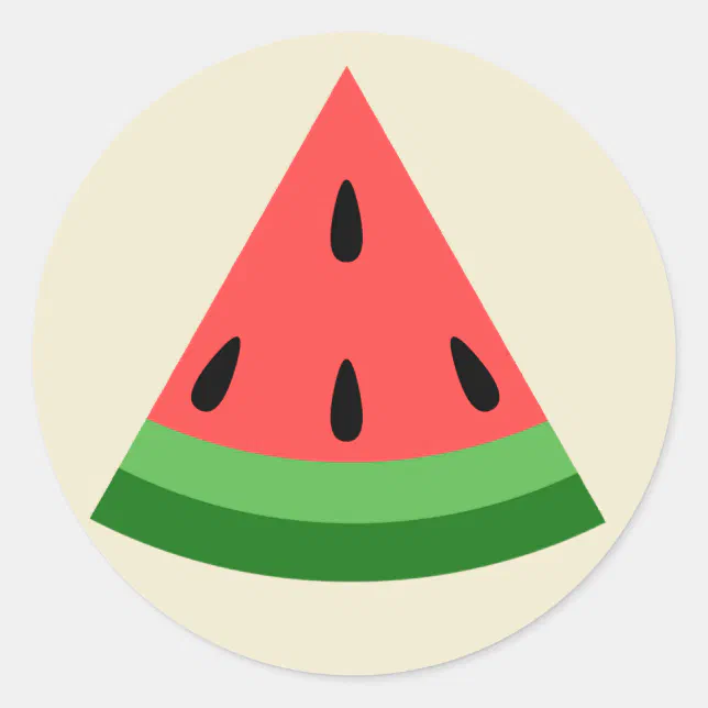 Watermelon Slice Sticker | Zazzle