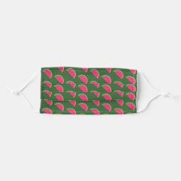 Watermelon Slices Adult Cloth Face Mask | Zazzle