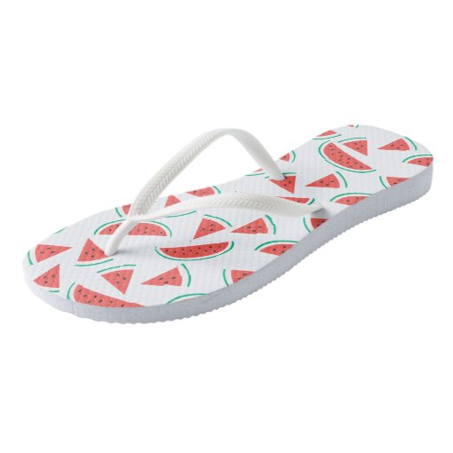 watermelon slices pattern flip flops | Zazzle
