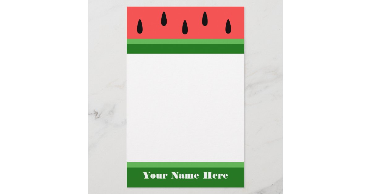 Watermelon Stationery | Zazzle