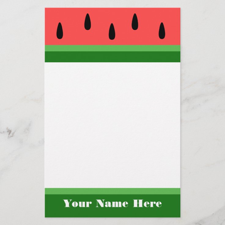 Watermelon Stationery | Zazzle
